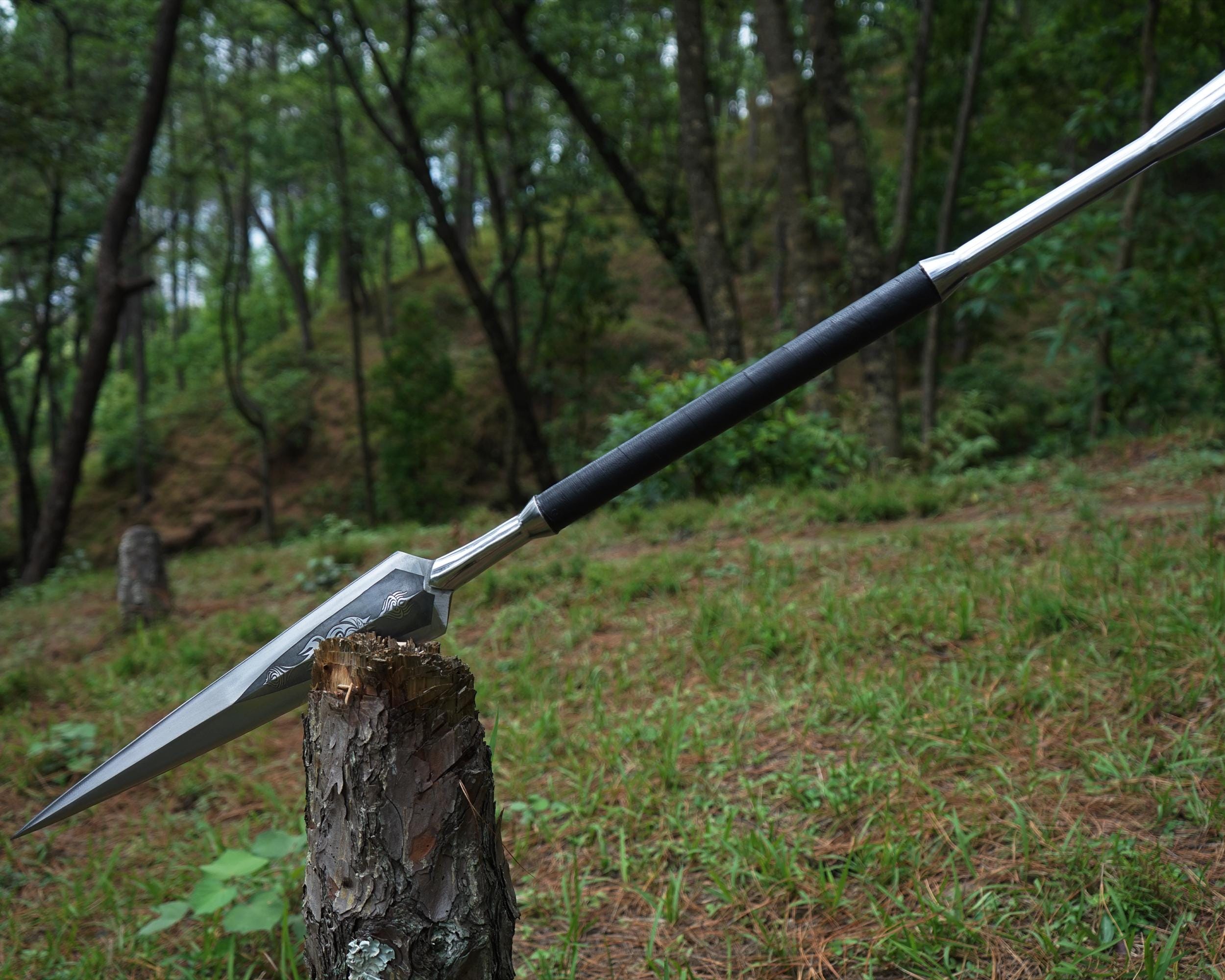 Hand Forged Viking Spear Carbon Steel Blade Handmade in Nepal - Etsy