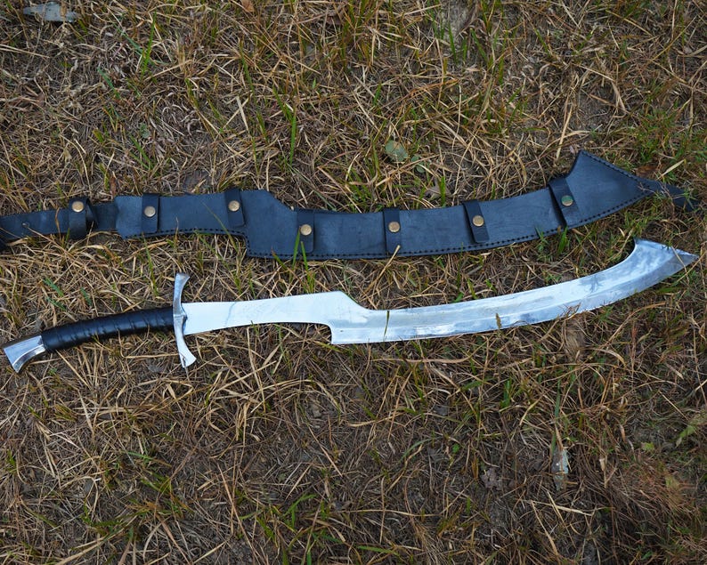 Khopesh Sword: 27" Himalayan Crescent Knife - Oil Quenched, Water ...