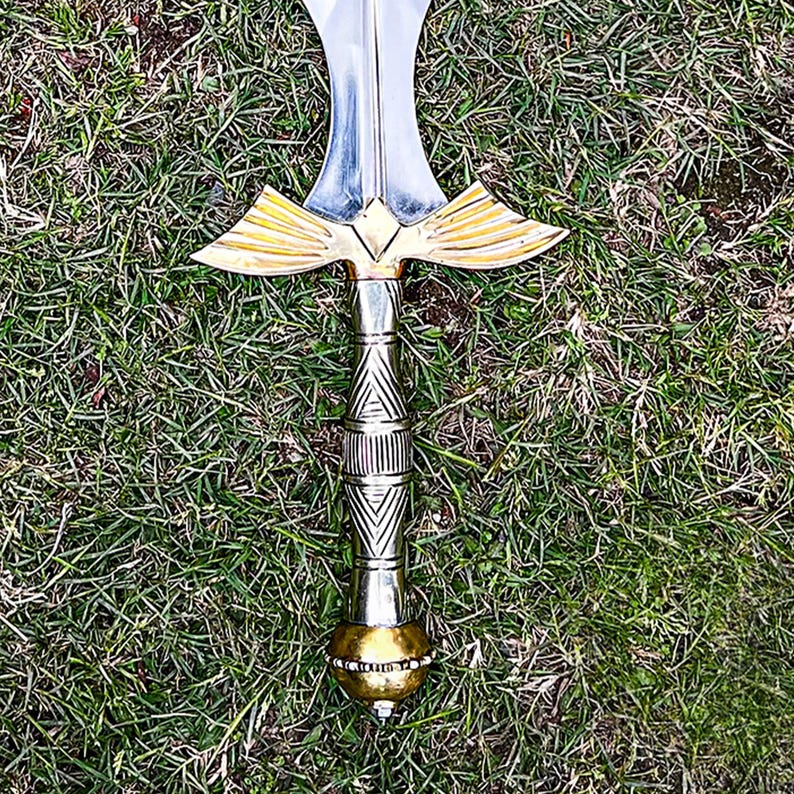 Handmade Royal Inspired Viking Sword, 5160 Steel Blade, Water Tempered ...