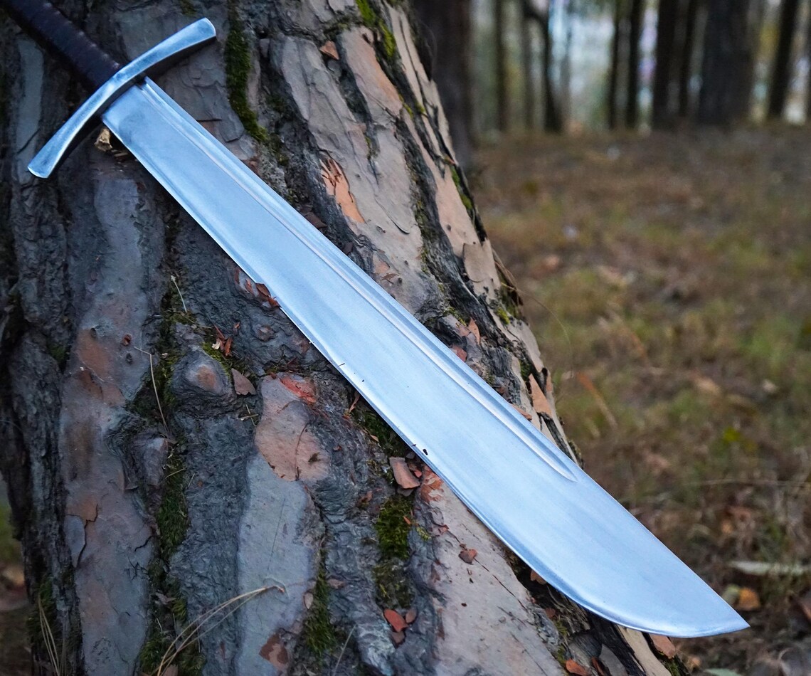 Handmade Tempered Steel Falchion Sword: Medieval Cleaver Design - Etsy
