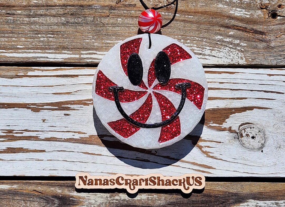 Peppermint Smiley Car Freshie Aromatherapy Air Freshener Aroma Bead ...