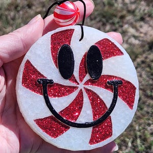 Peppermint Smiley Car Freshie Aromatherapy Air Freshener Aroma Bead ...
