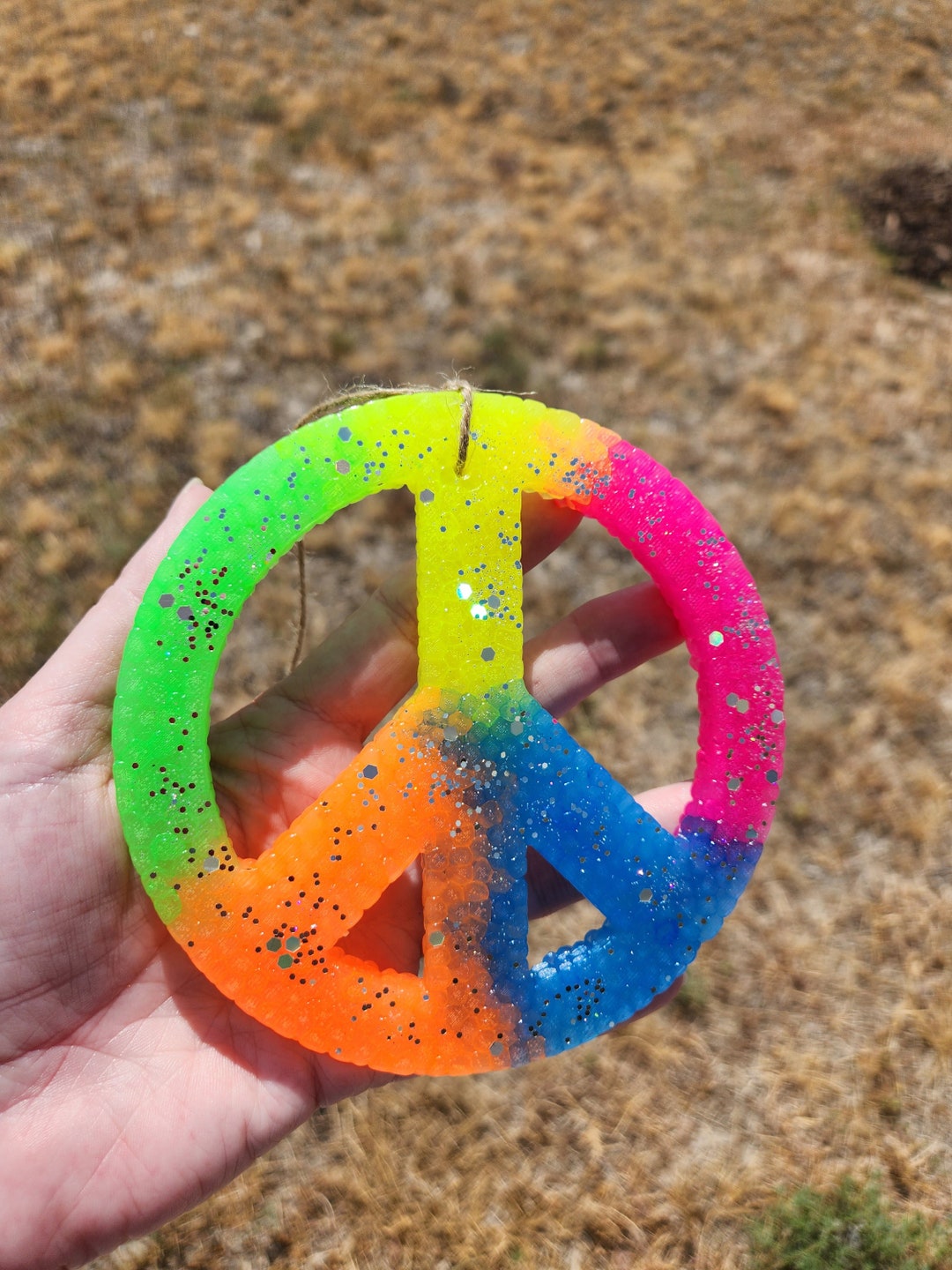 Peace Sign Car Freshie Aromatherapy Air Freshener Aroma Bead Room ...