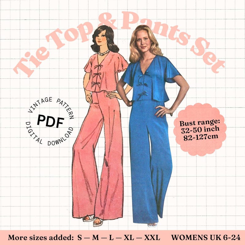 70s Matching Set Woman - Etsy