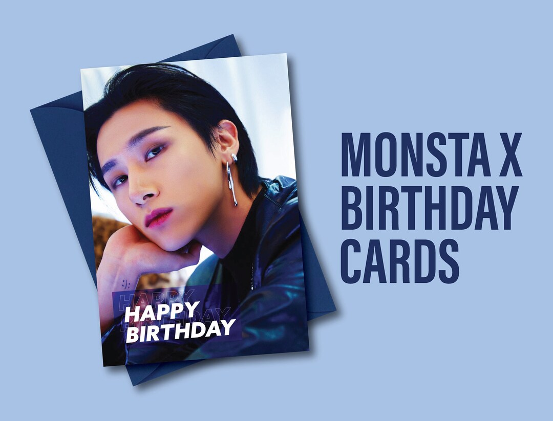 MONSTA X OT7 Birthday Cards Perfect Gift for Monbebes - Etsy