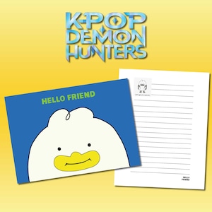 Kpop Demon Hunters Greeting Card – “hello Friend” Jinu to Rumi Inspired ...