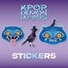 Kpop Demon Hunters Inspired Stickers – Derpy Tiger, 3-eyed Magpie ...