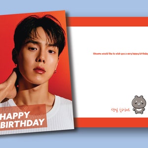 Monsta X OT7 Birthday Cards - Perfect Gift for Monbebes - Etsy