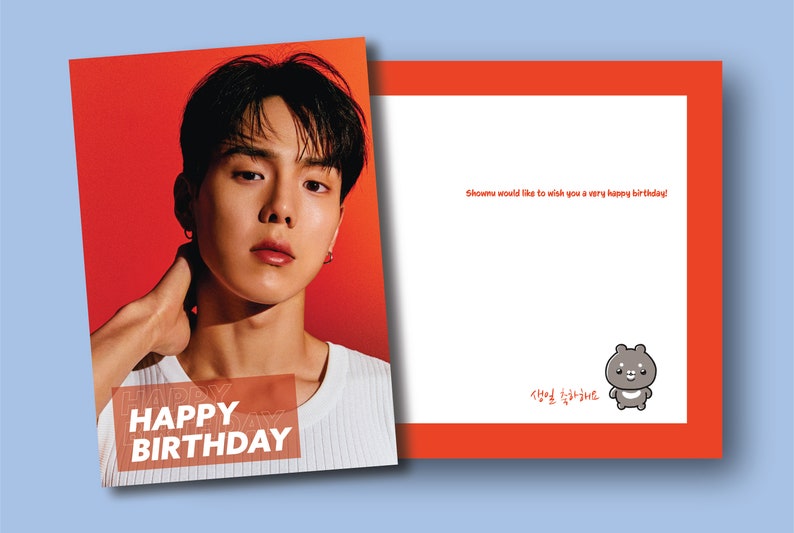 MONSTA X OT7 Birthday Cards Perfect Gift for Monbebes - Etsy