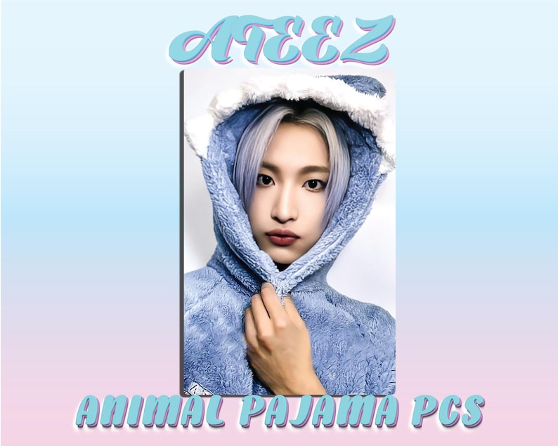 ATEEZ Animal Pajama Photocards || Unofficial/fanmade - Etsy