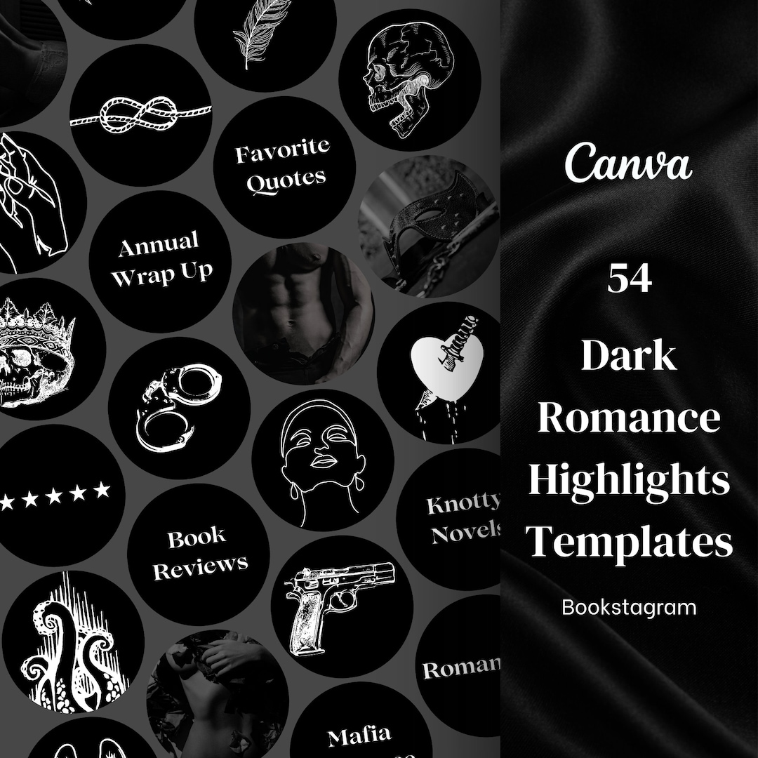 Bookstagram Highlight Covers - Dark Romance | Bookish Instagram ...