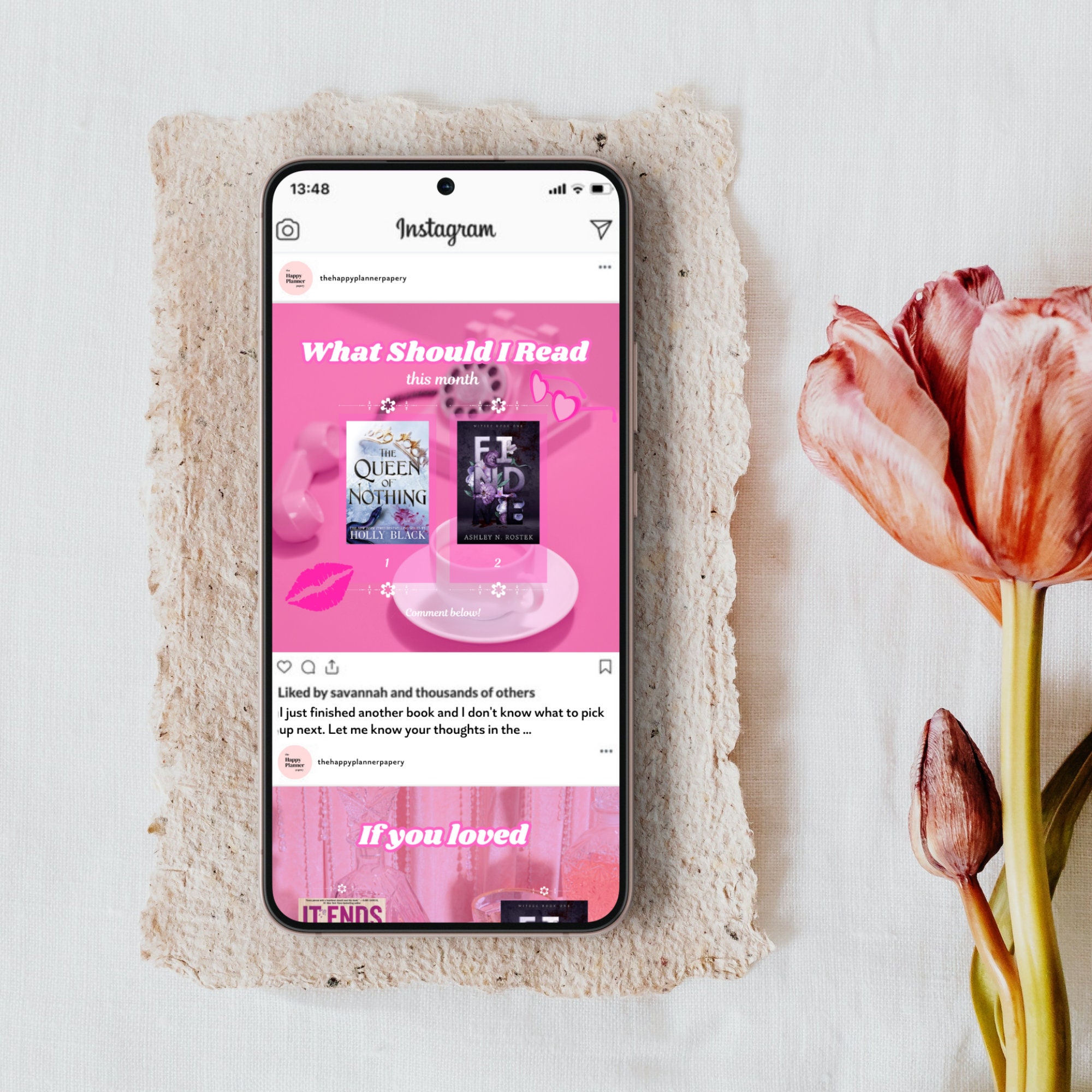 Bookstagram Posts Template Canva - Barbiecore | Bookish Template ...