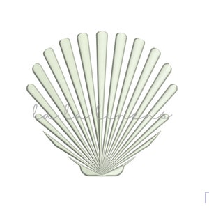 Scalloped Sea Shell | Machine Embroidery | Embroidery Design | 4x4 ...