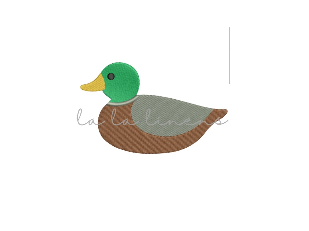 Mallard Duck | Stitch Fill Mini | Machine Embroidery | Embroidery ...