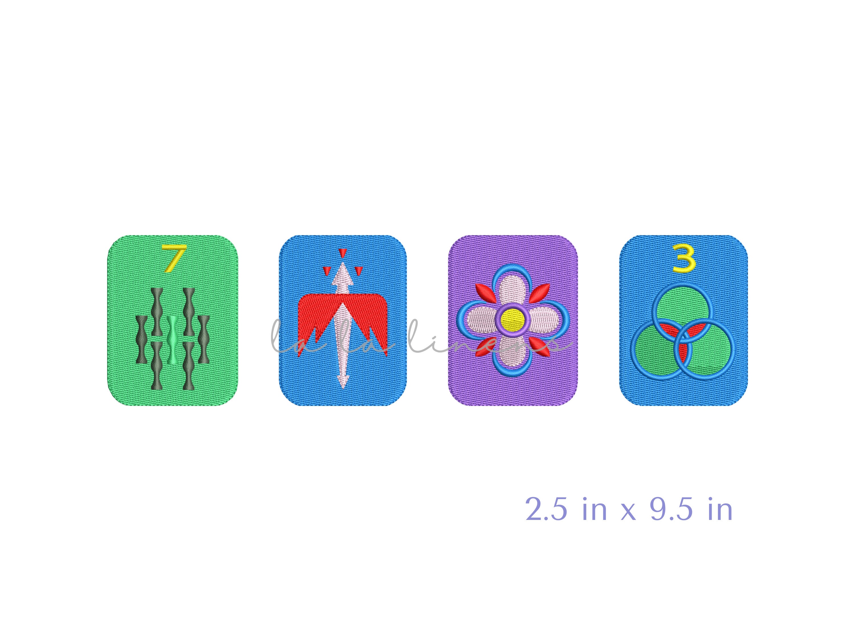 Mahjong BUNDLE Machine Embroidery Embroidery Design 4x4 5x7 6x10 Mah ...