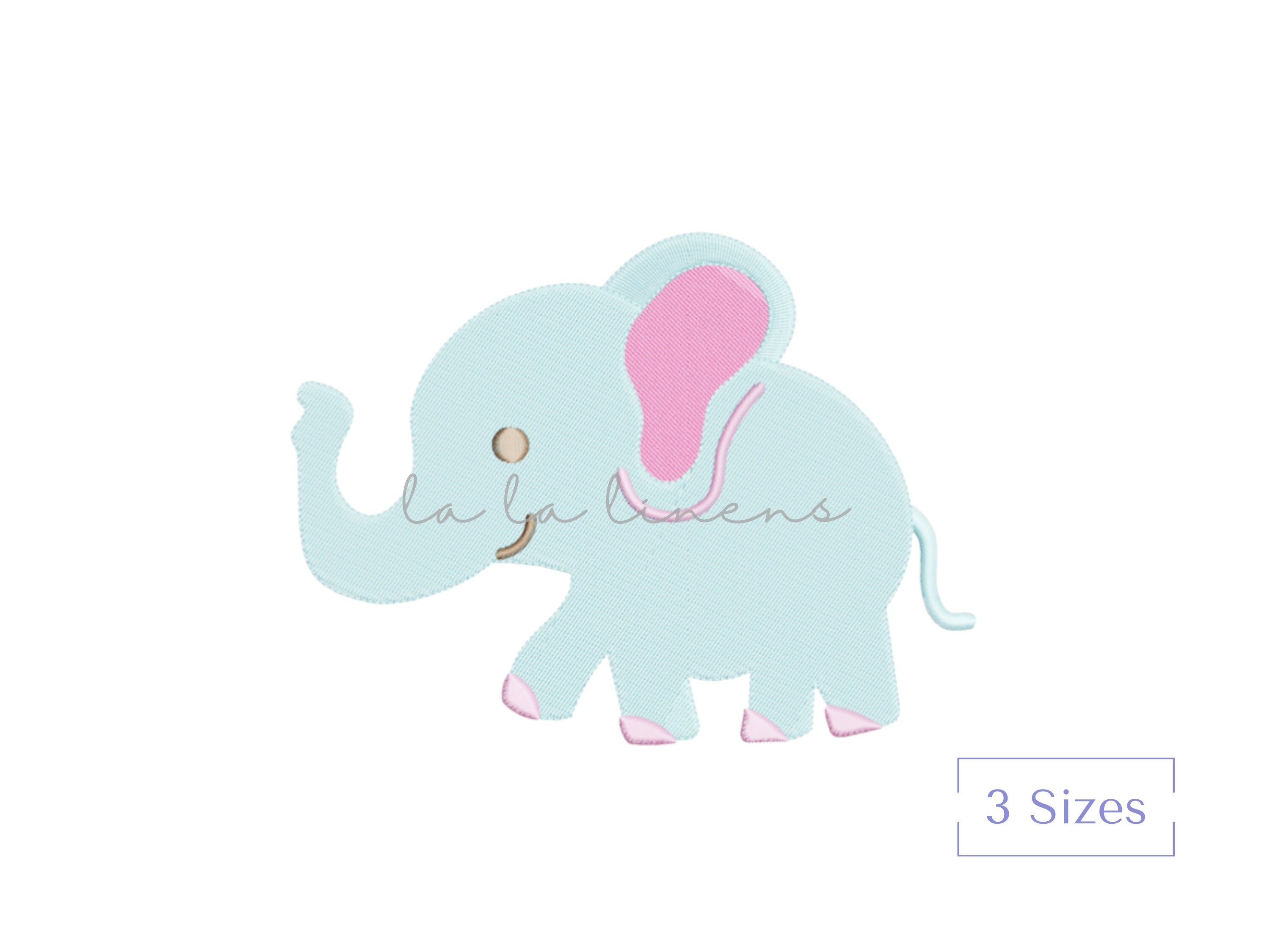 Sweet Baby Elephant Machine Embroidery Embroidery Design 4x4 5x7 6x10 ...