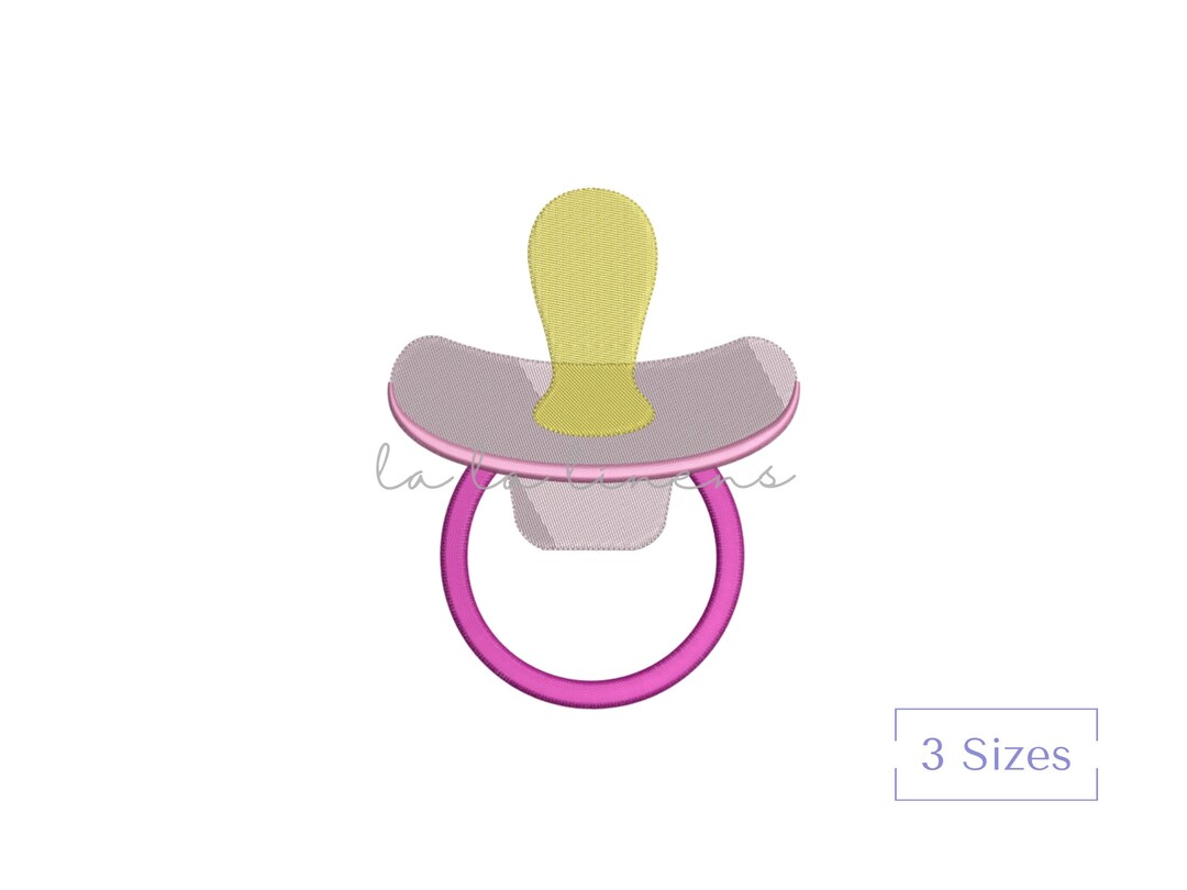 Baby Pacifier | Machine Embroidery | Embroidery Design | 4x4 | 5x7 ...