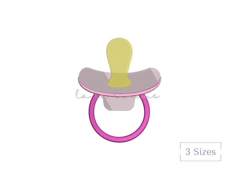 Baby Pacifier Machine Embroidery Embroidery Design 4x4 5x7 6x10 Baby ...