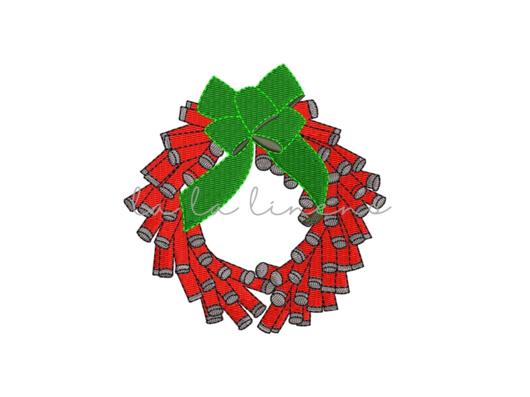 Shotgun Shell Wreath | Mini Stitch Fill | Southern Christmas | Machine ...