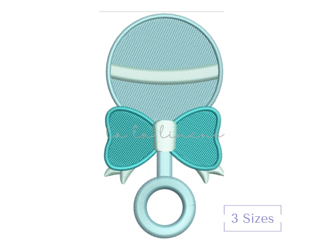 Baby Rattle | Machine Embroidery | Embroidery Design | 4x4 | 5x7 | Baby ...