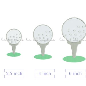 Golf Ball and Tee | Machine Embroidery | Embroidery Design | 4x4 | 5x7 ...