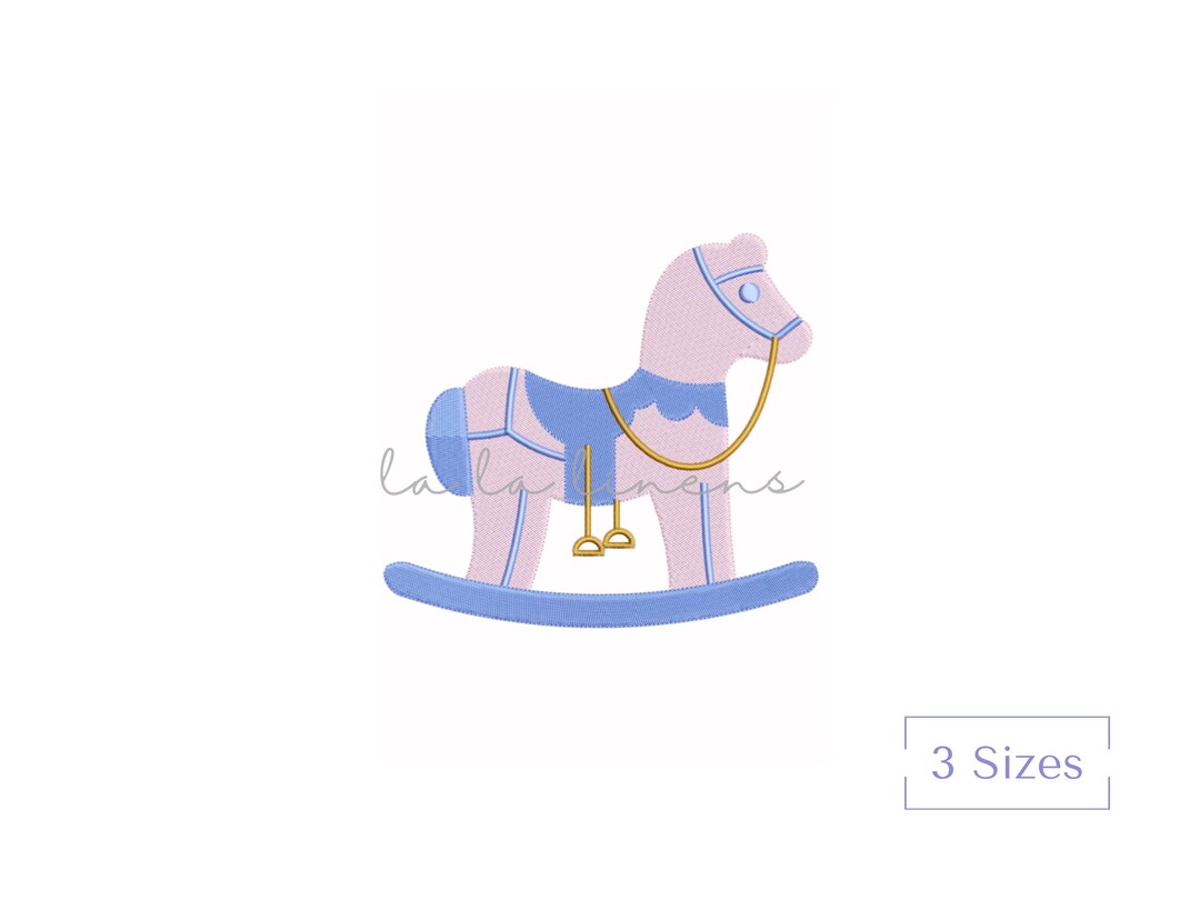 Rocking Horse | Machine Embroidery | Embroidery Design | 4x4 | 5x7 ...