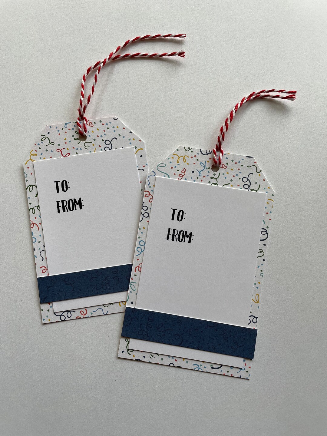 Colorful Confetti Gift Tags: Custom Occasion Tags - Etsy