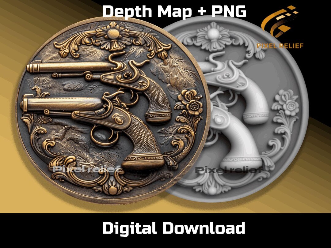 3d Engraving Fiber, Coin Depth Map - Xtool Laser Projects - Etsy