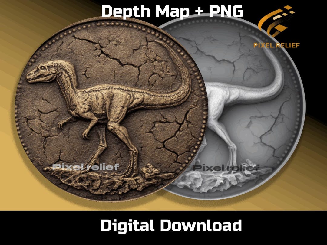 Dinosaur Skeleton PNG Grayscale Coin Burn Template - Etsy