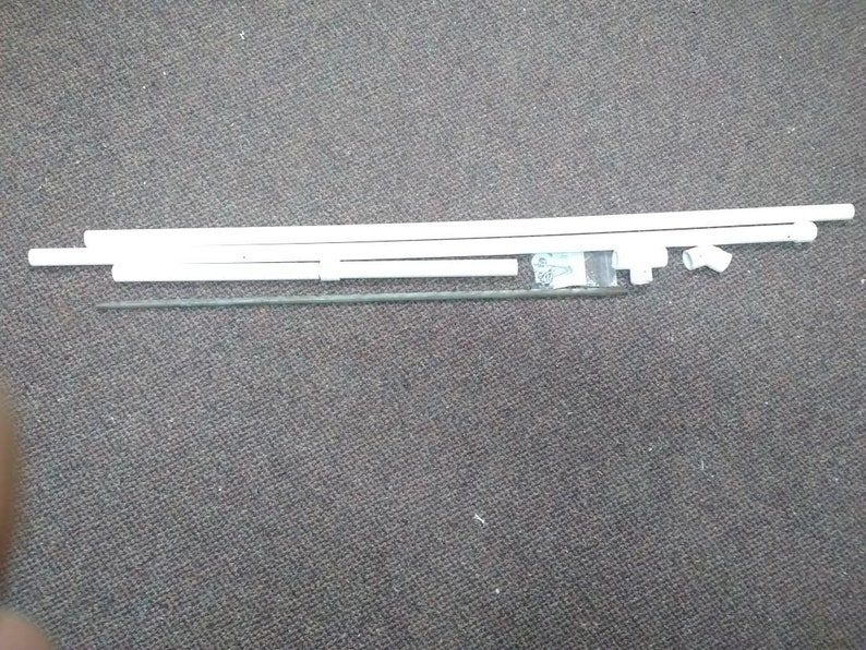 PVC FLAG POLE - Rotating, Holds 3' X 5' Flag, Easy to Assemble, No ...