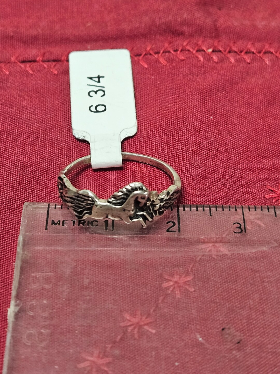 Sterling Silver HORSE JUMPING Ring - Etsy