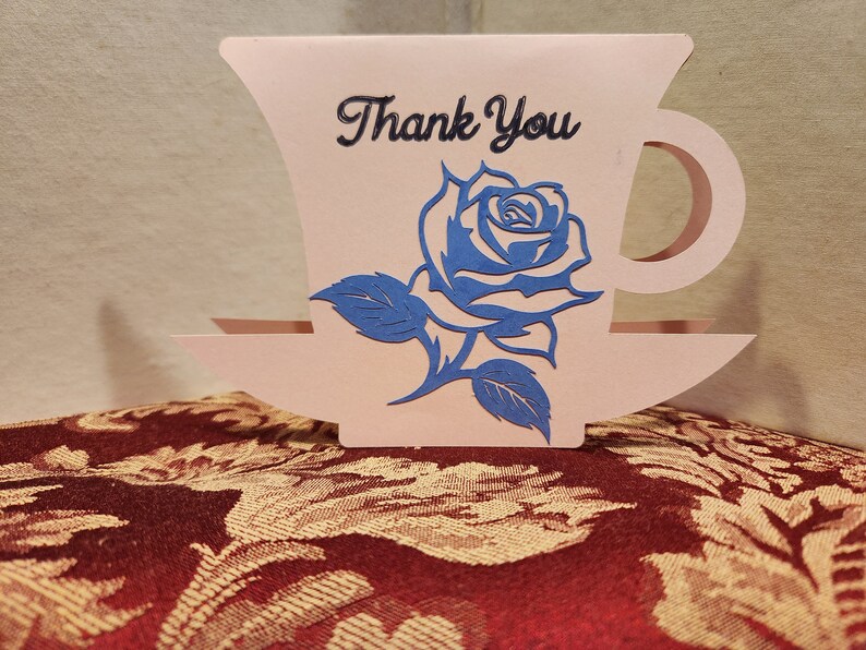 Thank You Tea Cup Card - Etsy