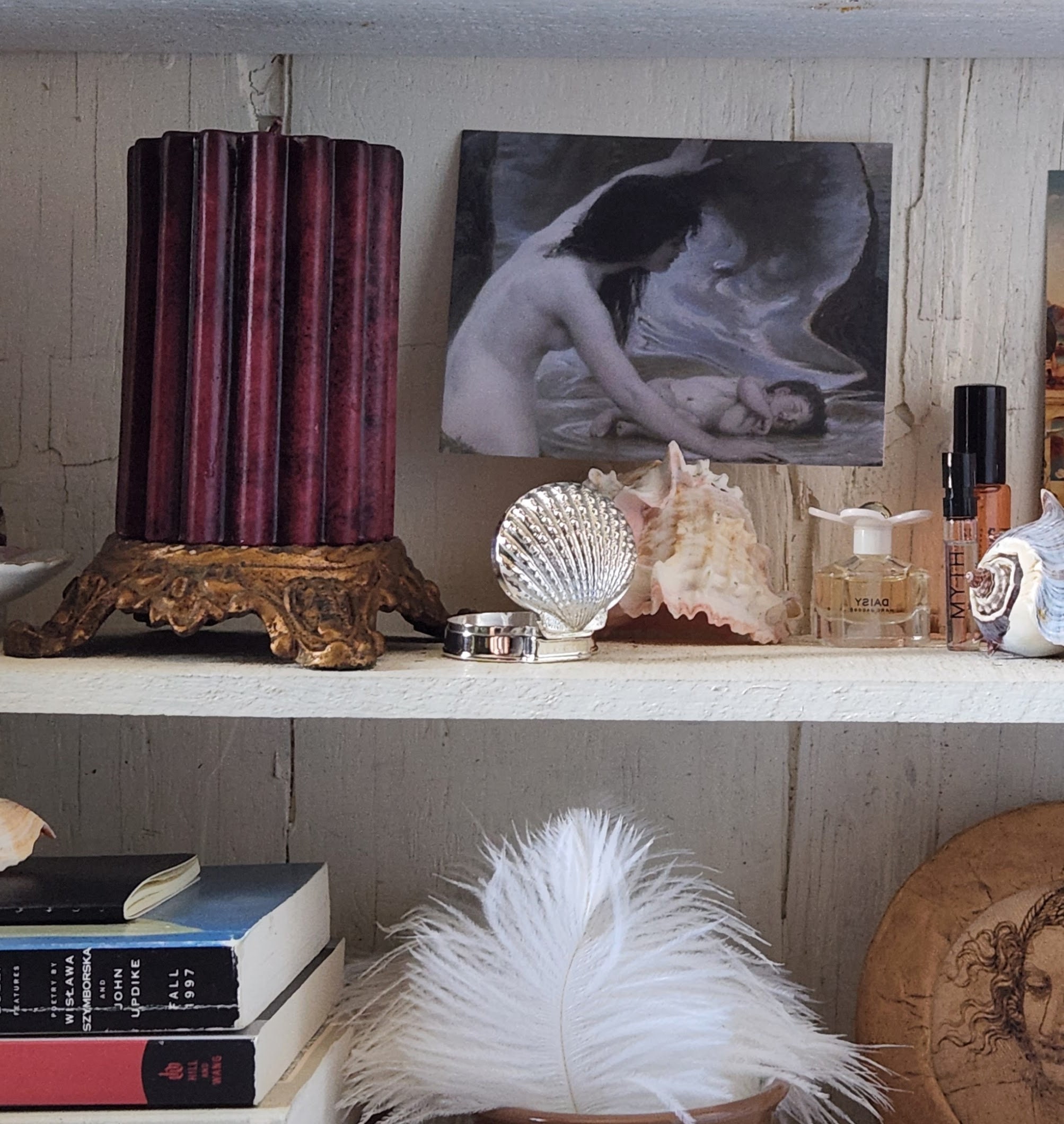 Seashell Pillbox Sterling Silver Large Sea Shell Trinket Box Pill Box ...