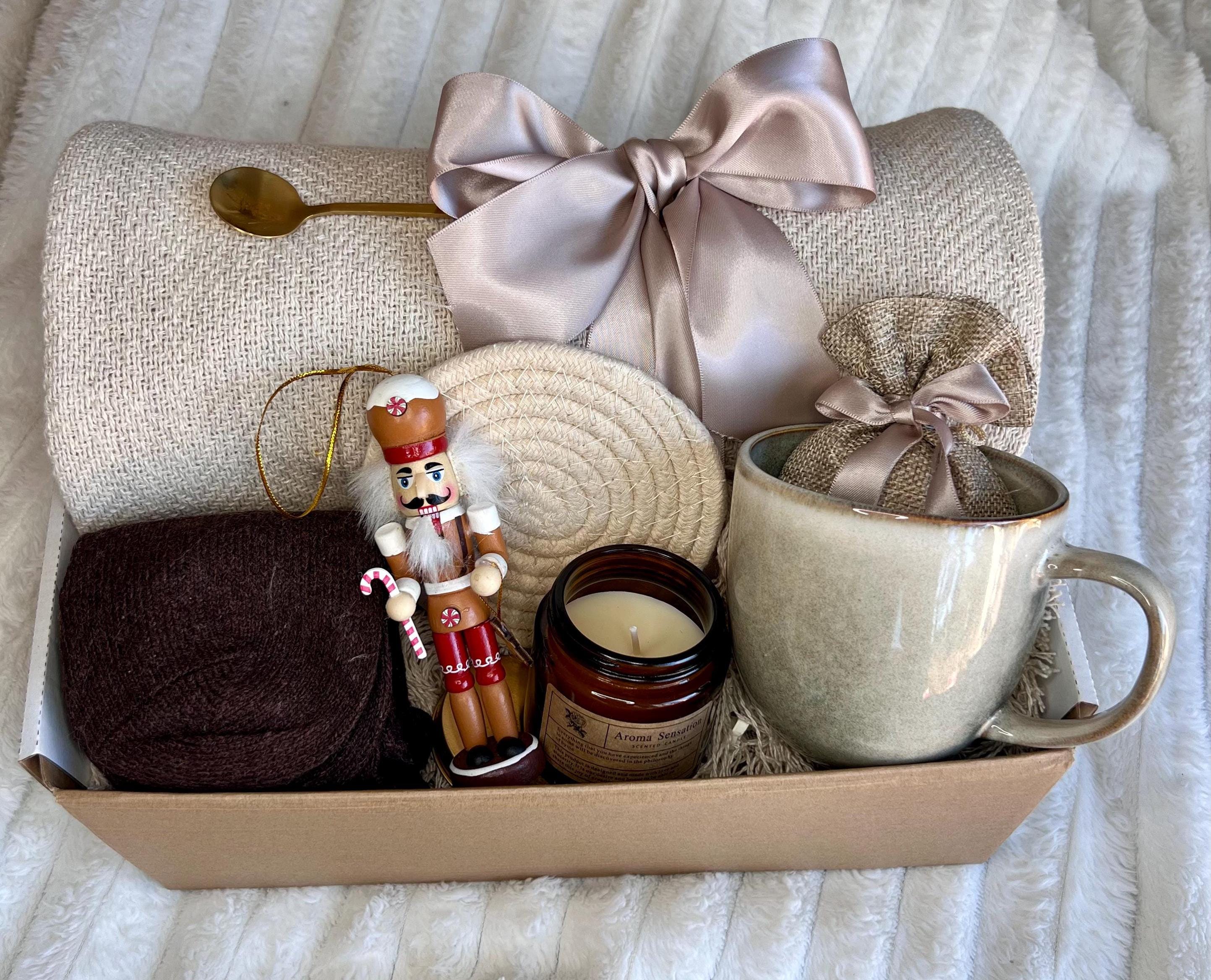 Christmas Gift Basket for Loved Ones, Self Care Gift Basket, Winter ...