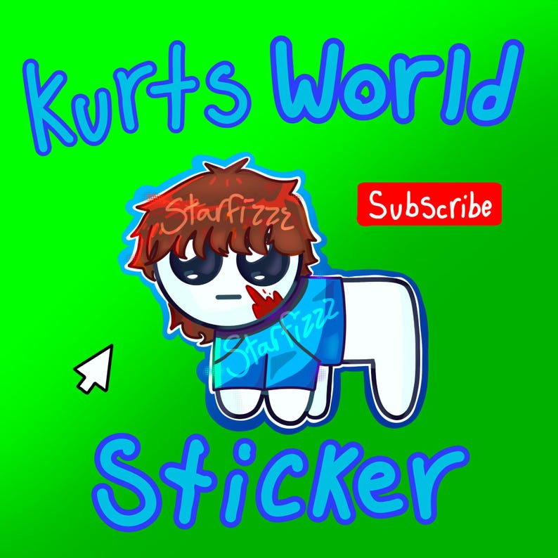 Kurts World Kurt Kunkle Yippee Autism Creature Sticker | Spree | Jor ...