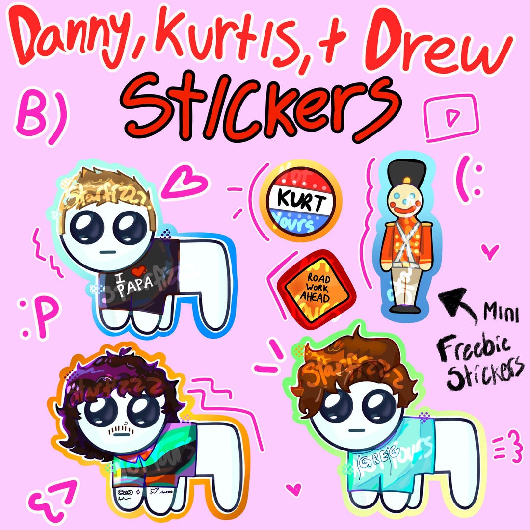 DGK Stickers | Danny Gonzalez | Drew Gooden | Kurtis Conner | Fanart - Etsy