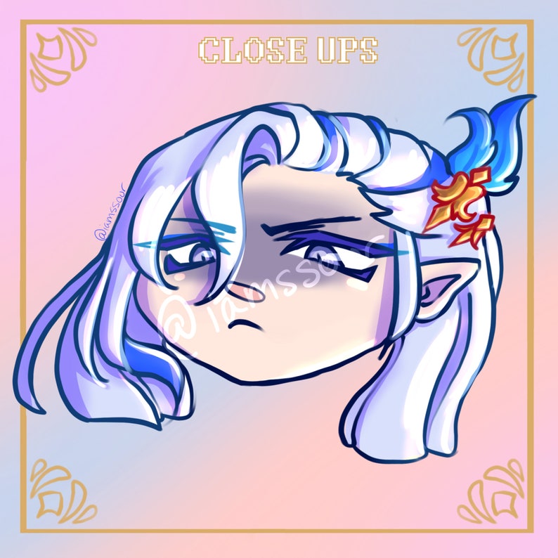 GENSHIN VINYL STICKERS Neuvillette - Etsy