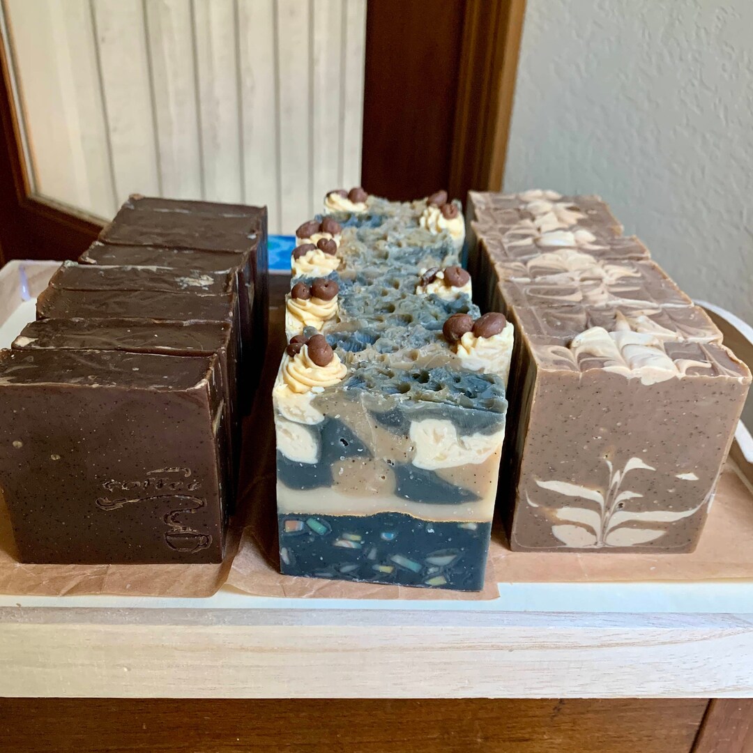 SQUIDIO Coffee Soap, Scrubby Soap With Natural Exfoliant - Etsy