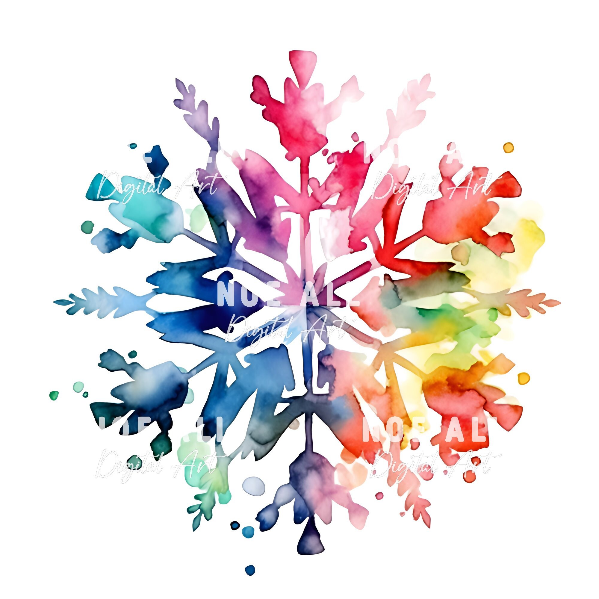 Snowflake Clipart Set 12 High Quality JPG Decoupage Wall - Etsy