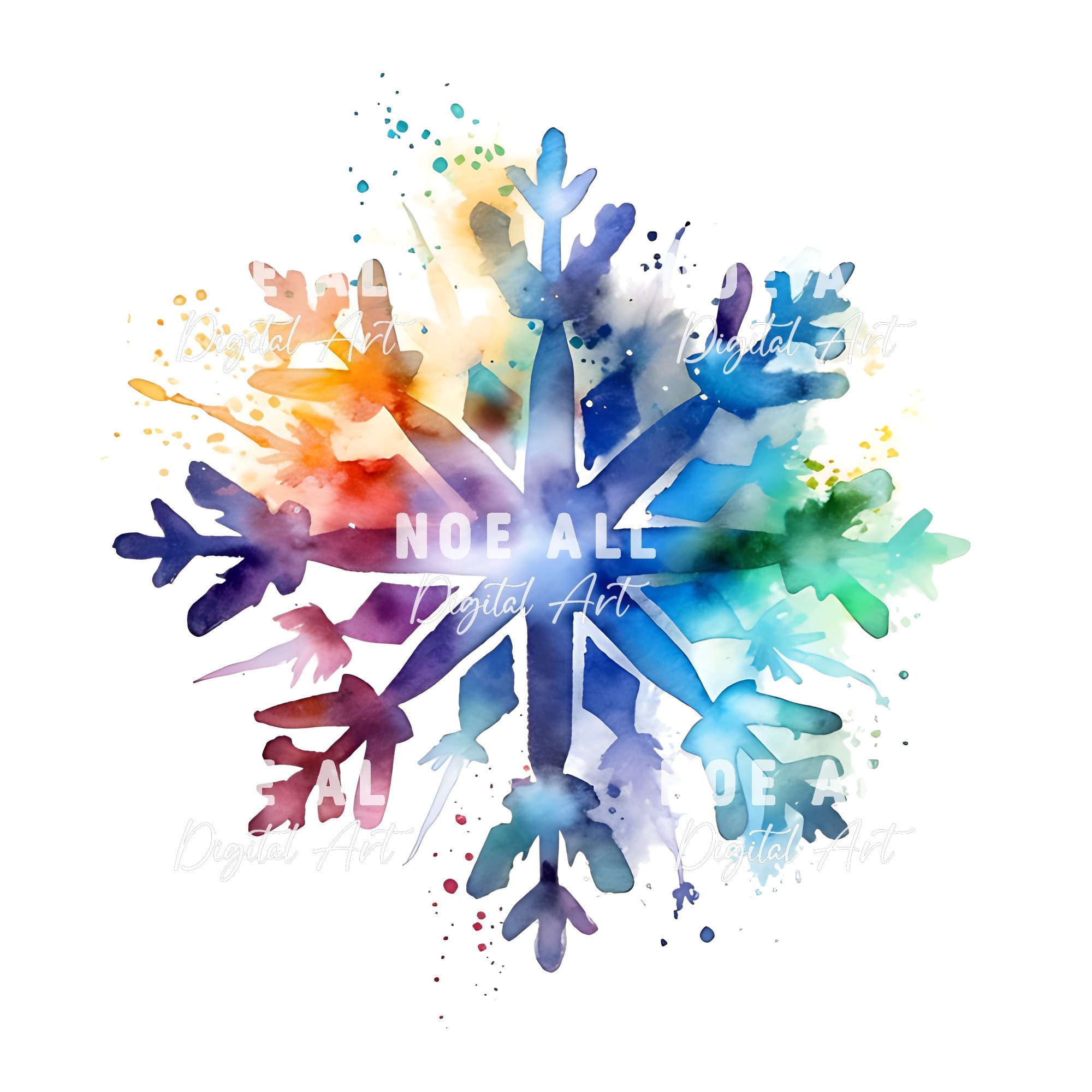 Snowflake Clipart Set 12 High Quality JPG Decoupage Wall - Etsy