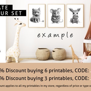 Little Dog Digital Print - Kawaii Watercolor Illustration Wall Art JPG ...