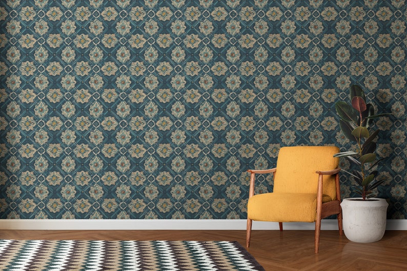 Mediterranean Tiles Seamless Printable Digital Paper Patterns - Etsy