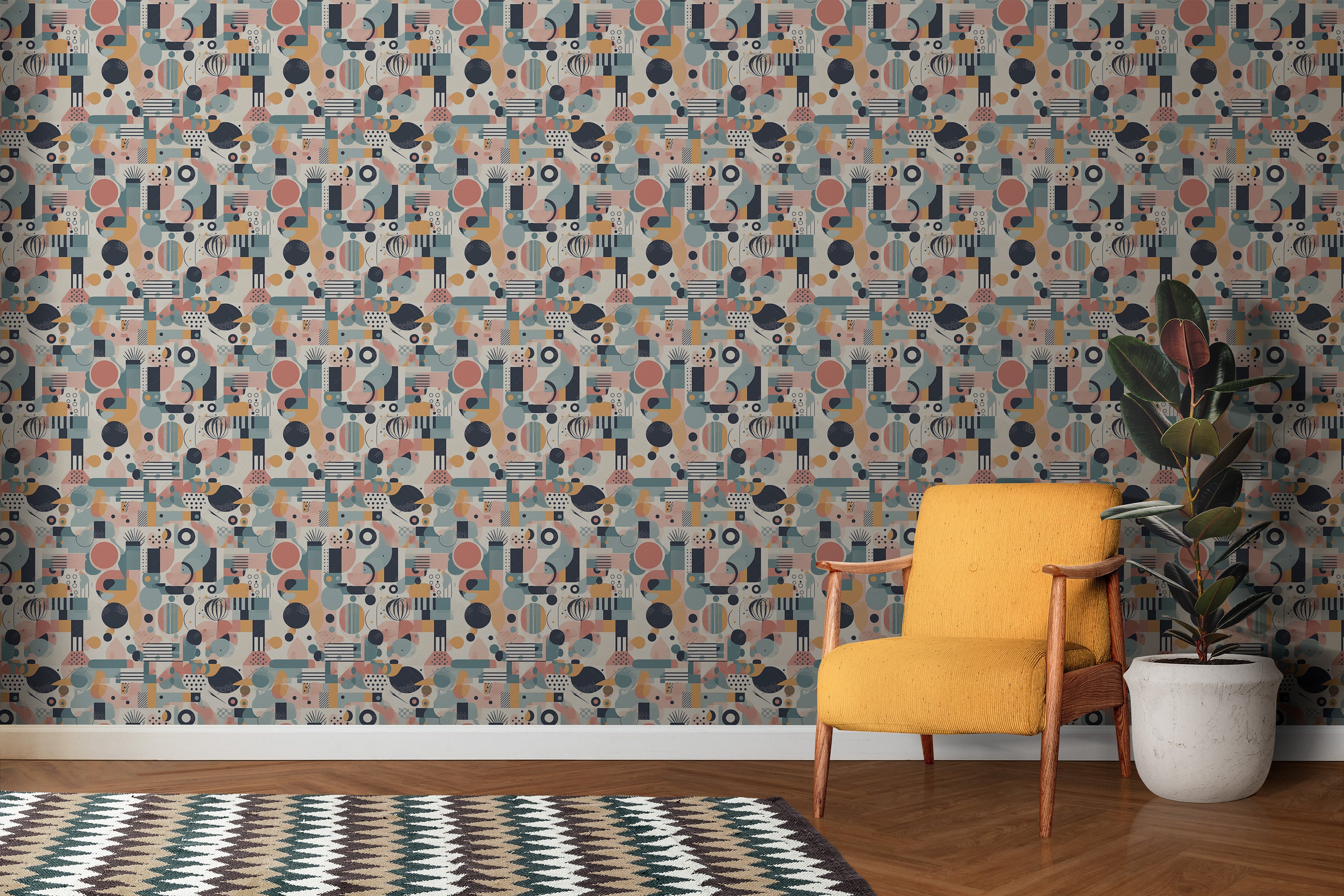 Bauhaus Seamless Printable Digital Paper Patterns - Etsy