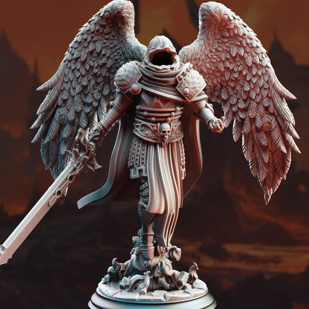 Angel Fighter Paladin Celestial Mini Dungeons and Dragons Mini RPG ...