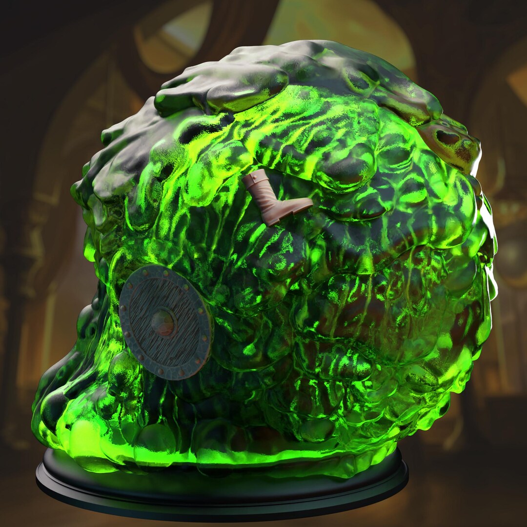 Gelatinous Sphere Monster Cube Acid Mini Dungeons and Dragons Mini RPG ...