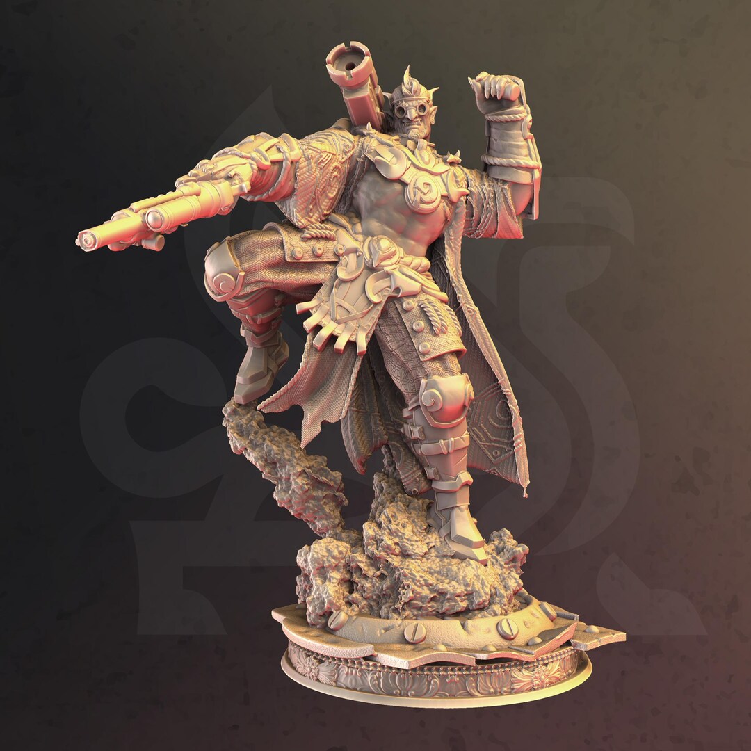 Tomas Lumens – Half-orc Artificer | 32MM | 75MM | Dnd Figurine ...