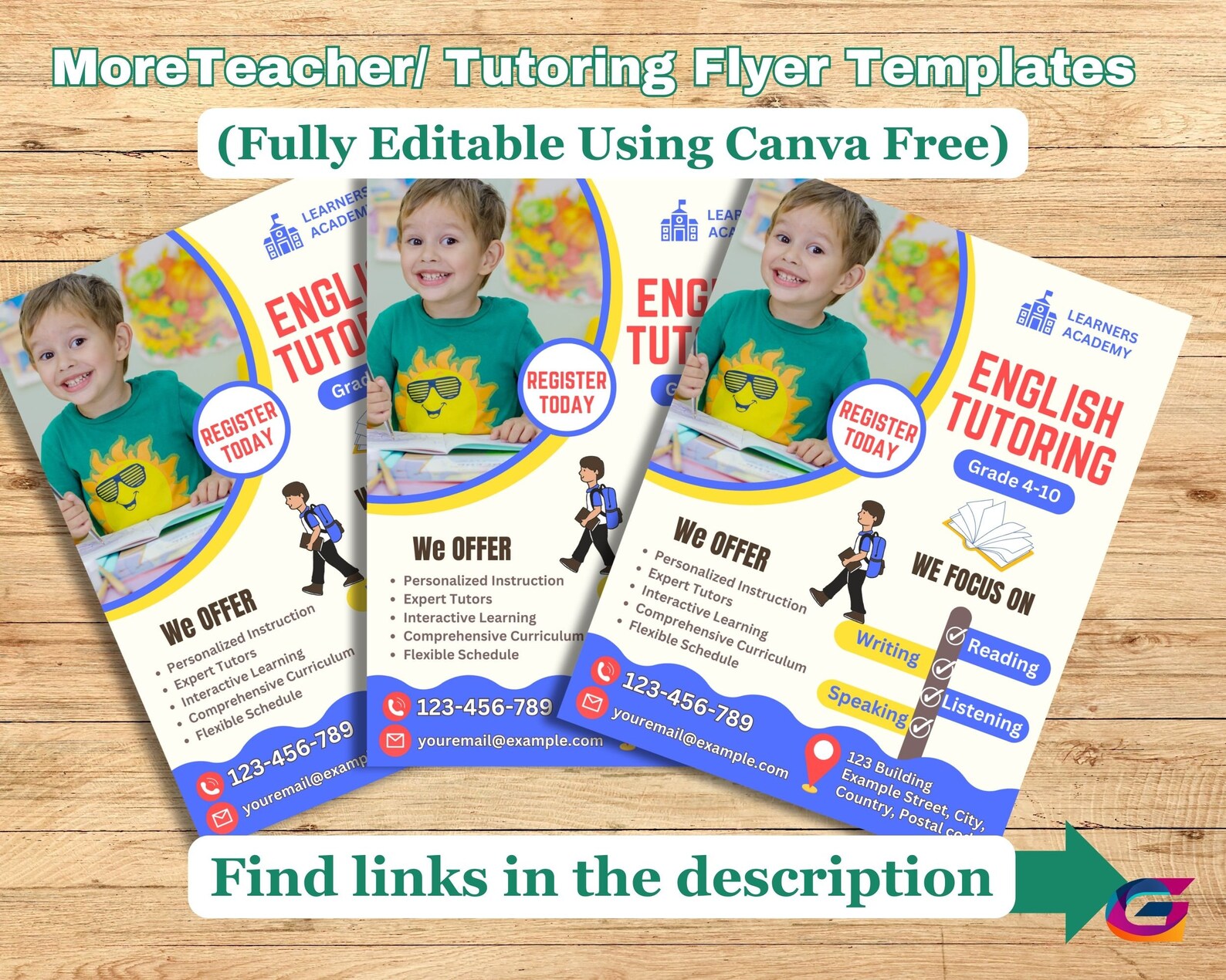 DIY Summer Tutoring Flyer Template, Canva Tutoring Flyer, Small ...