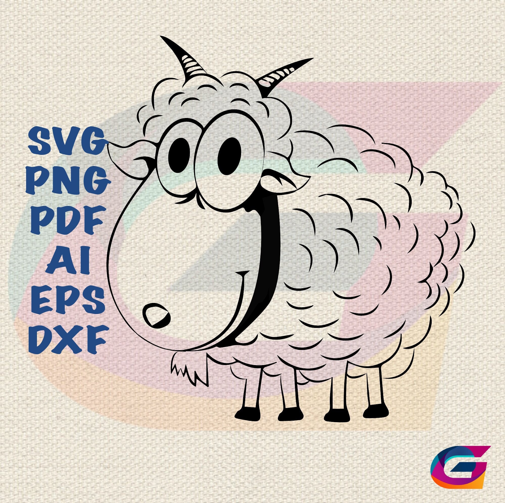 Funny Sheep Svgfarm Clipart Cricut Svglamb Svg Sheep - Etsy