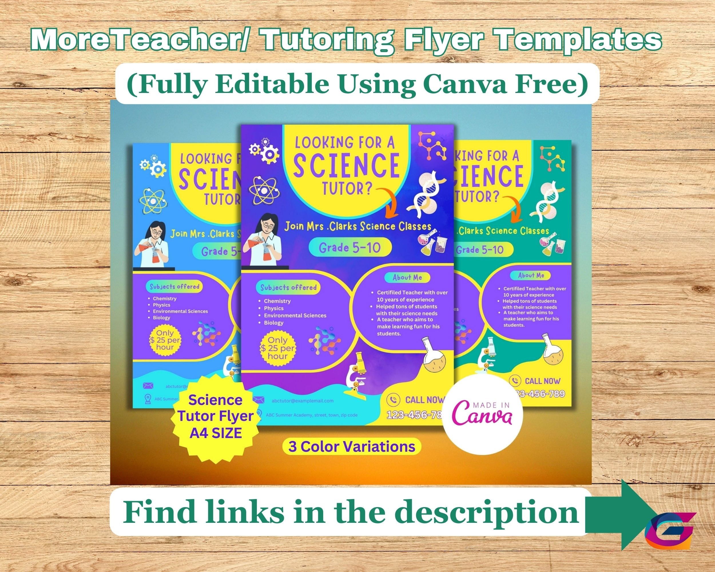 Tutoring Flyer Template, Math Tutor Flyer, Summer Tutoring Flyer,online ...