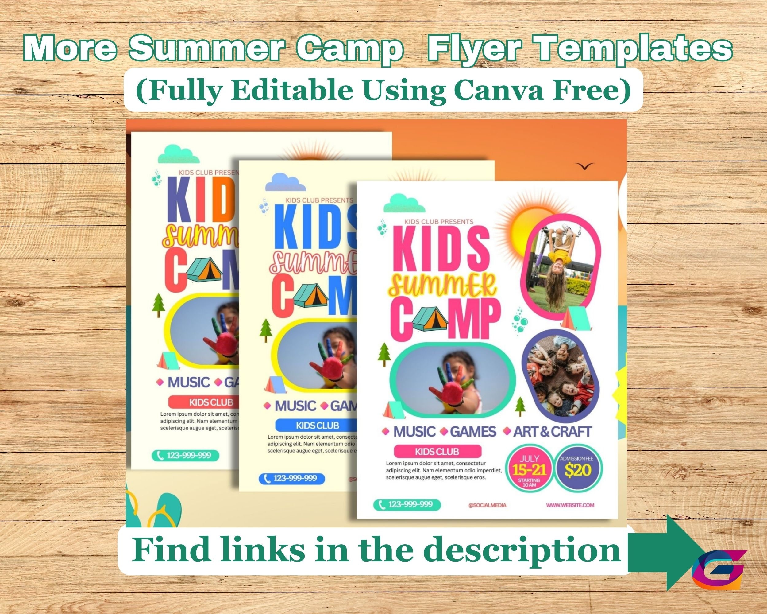 Summer Camp Flyer Template, Camping , Summer Camp Poster, Camp Flyer ...